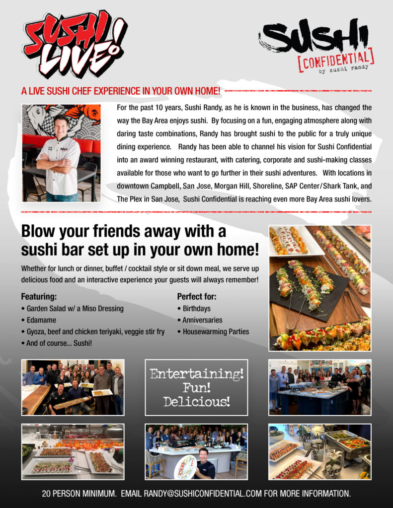Catering or Parties - Sushi Confidential